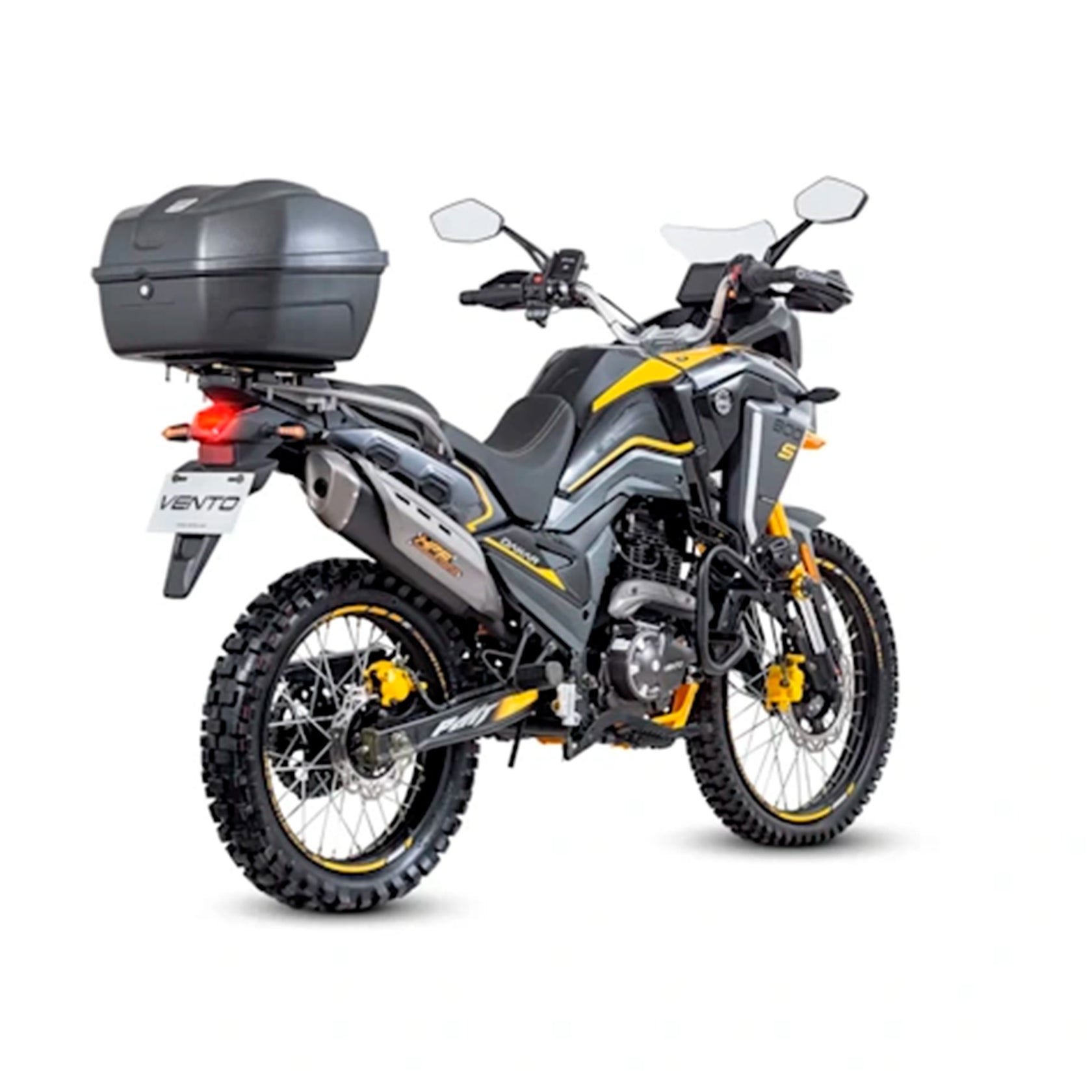 MOTOCICLETA VENTO DAKAR 300 GRIS MATE/AMARILLO 2026 – Mondo di Moto