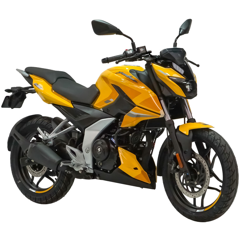 MOTOCICLETA BAJAJ PULSAR N250 AMARILLO 2025 – Mondo di Moto